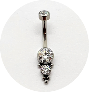 Banana Bell Zircônia Flat 3P 5B | Revolution Piercings